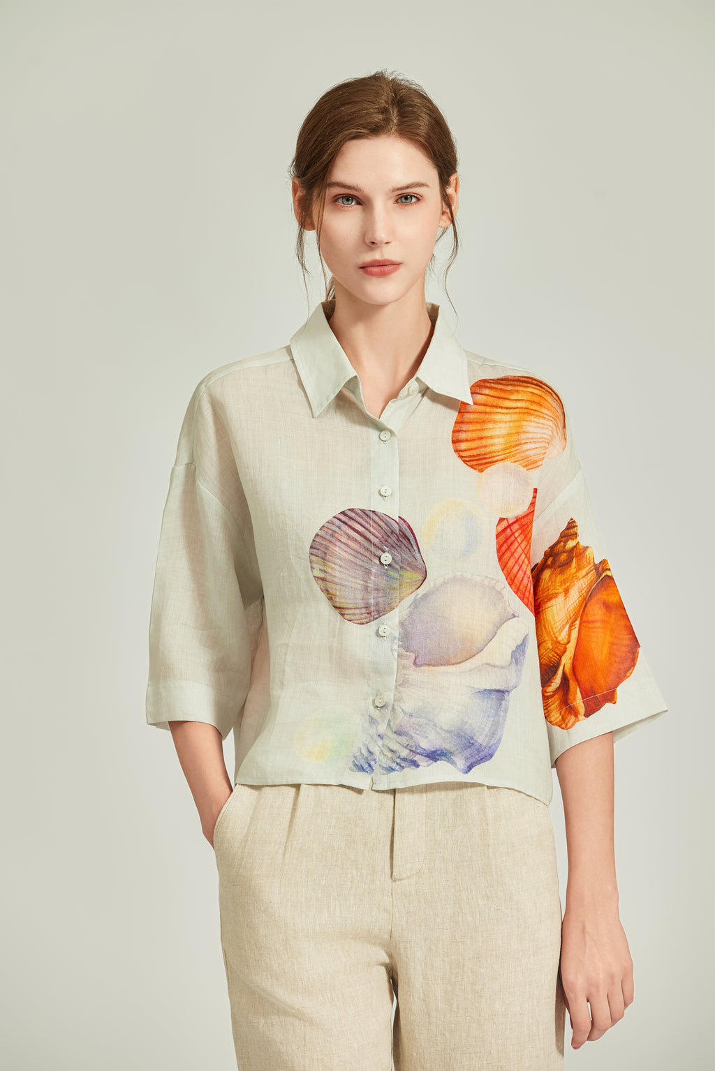 Rylee Cropped Shirt - 100% Premium Linen – JA.SOCHA
