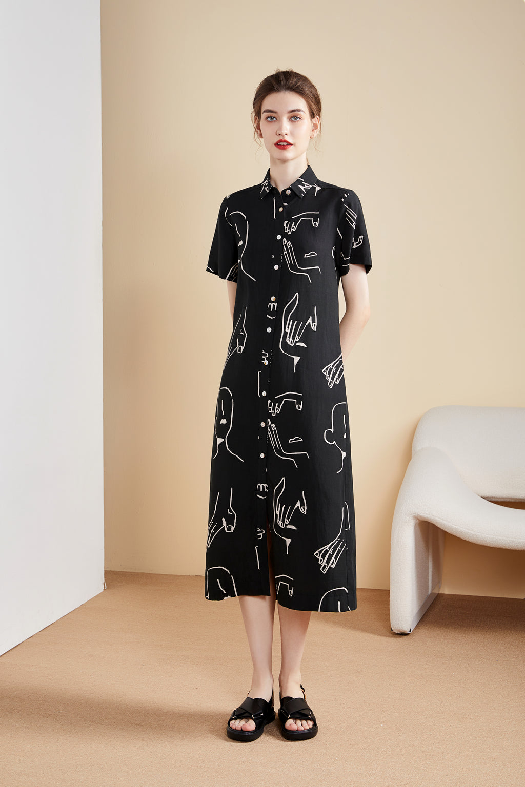 Moda Full Printed Dress – JA.SOCHA