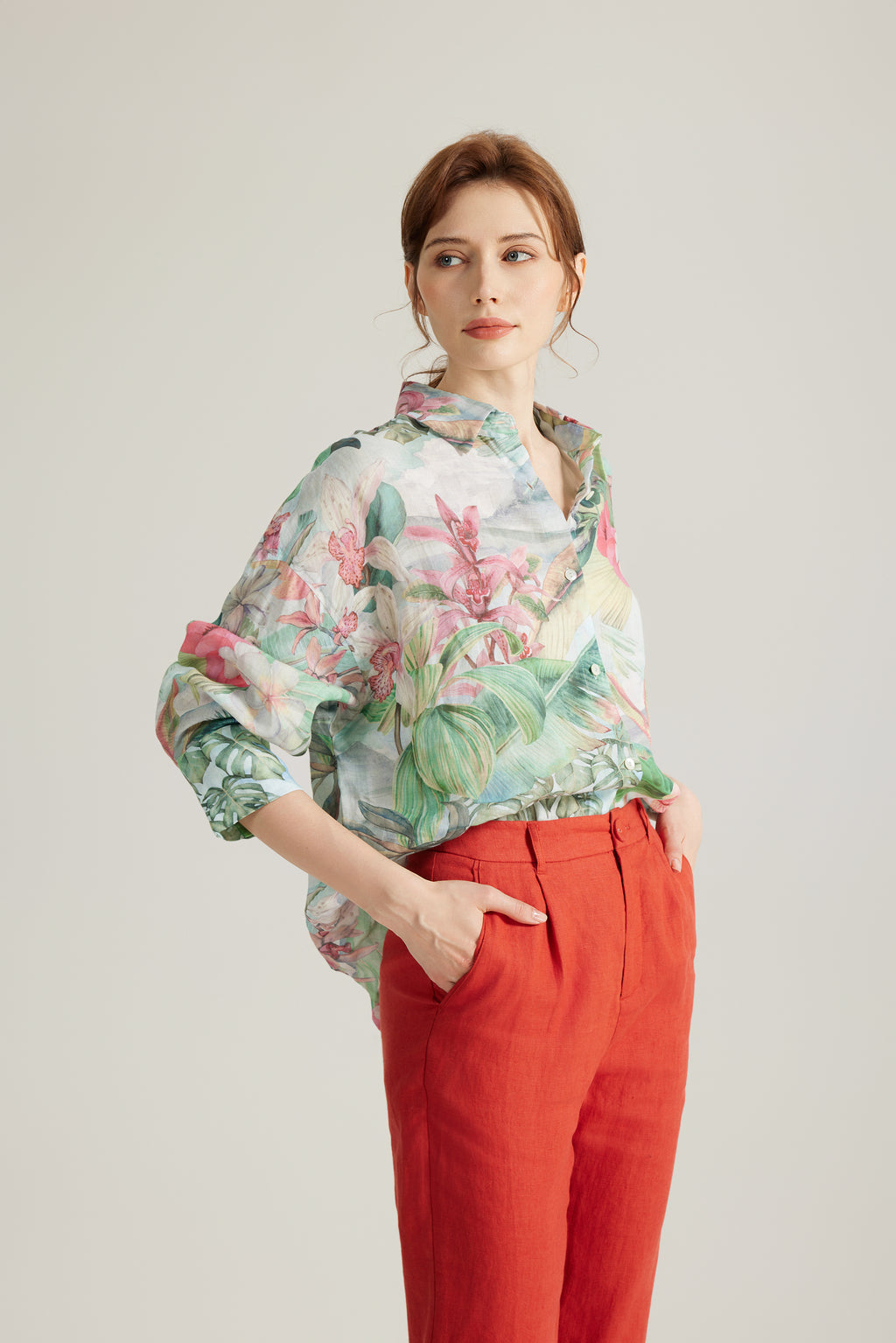 Nevola Long Sleeves Top - 100% Premiun Linen – JA.SOCHA